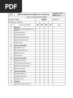 Daily Machine Check Sheet | PDF
