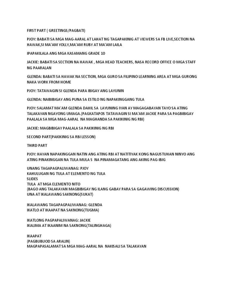 Script Dry Run | PDF