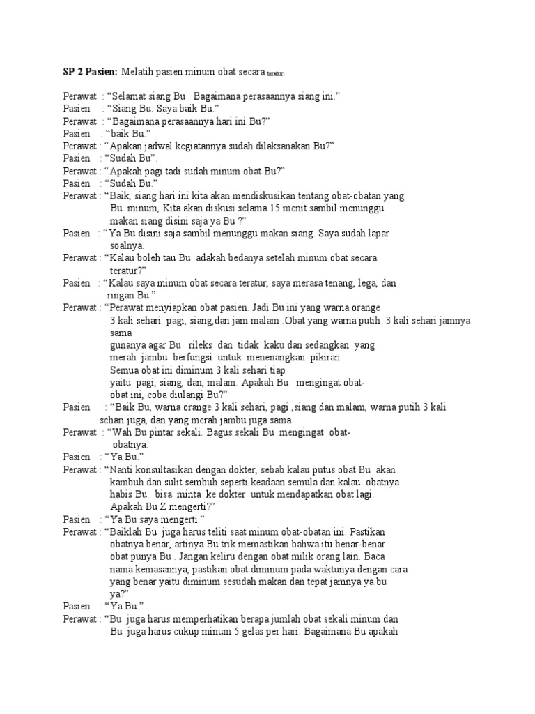 SP 2 Terapi Obat Pasien Waham | PDF