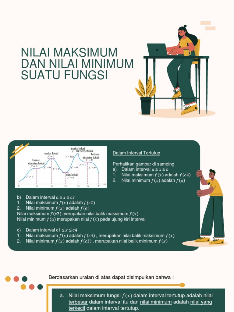 (Bu Sri 13 Sem 2) Nilai Maksimum & Minimum Suatu Fungsi | PDF
