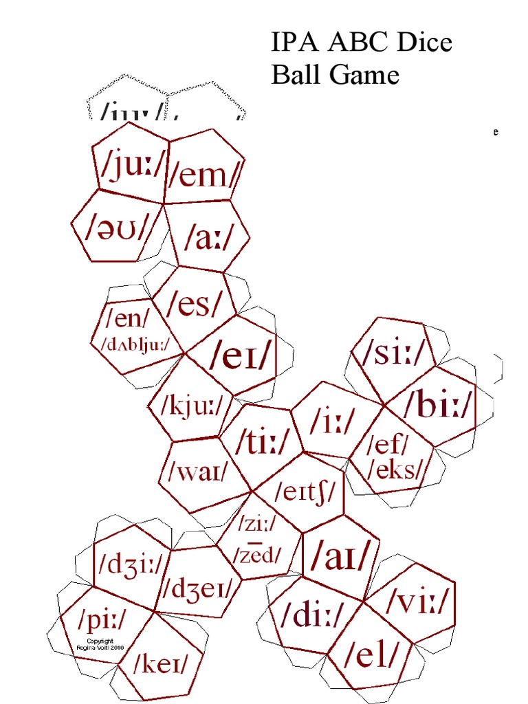 The Ultimate Phonetic Alphabet Dice Ball Game | PDF