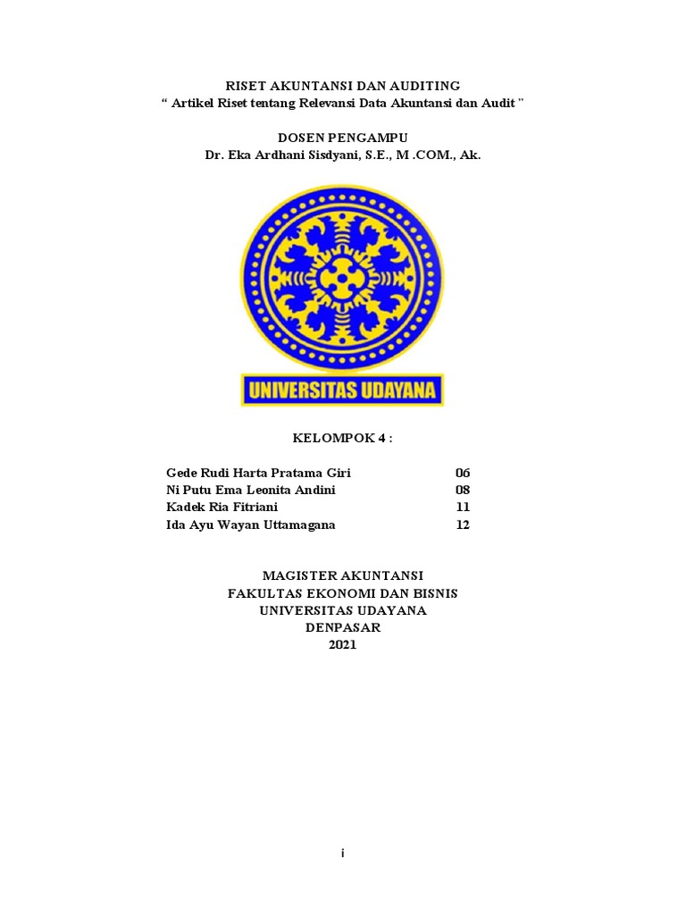 MAK325 - Tugas 4 - Kelompok 4 | PDF