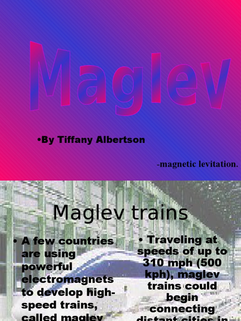 Maglev Trains: Advantages & Technology | PDF | Mechanical Engineering ...