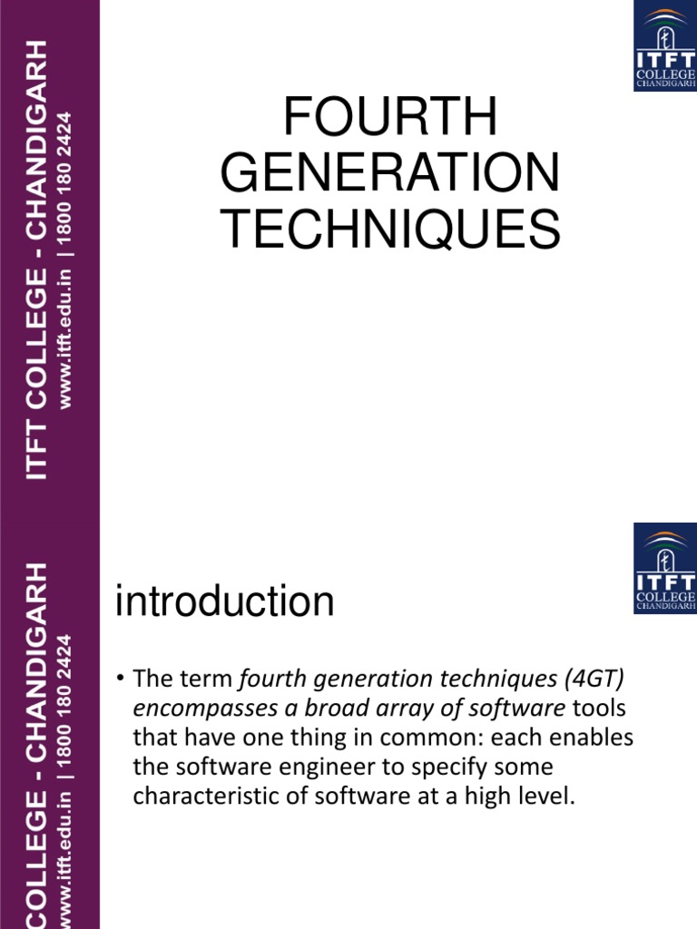 Fourth Generation Techniques | PDF | Source Code | Software Development