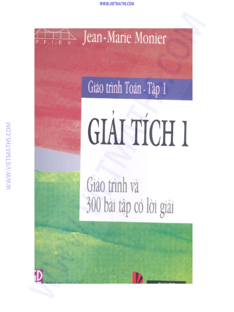 (Downloadsachmienphi.com) Giáo Trình Toán - Tập 1 - Giải Tích 1 - Jean ...