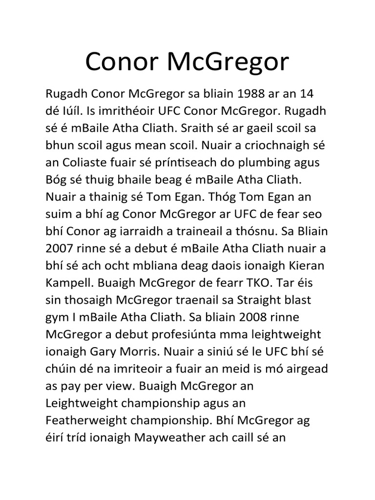 Conor Mcgregor | PDF