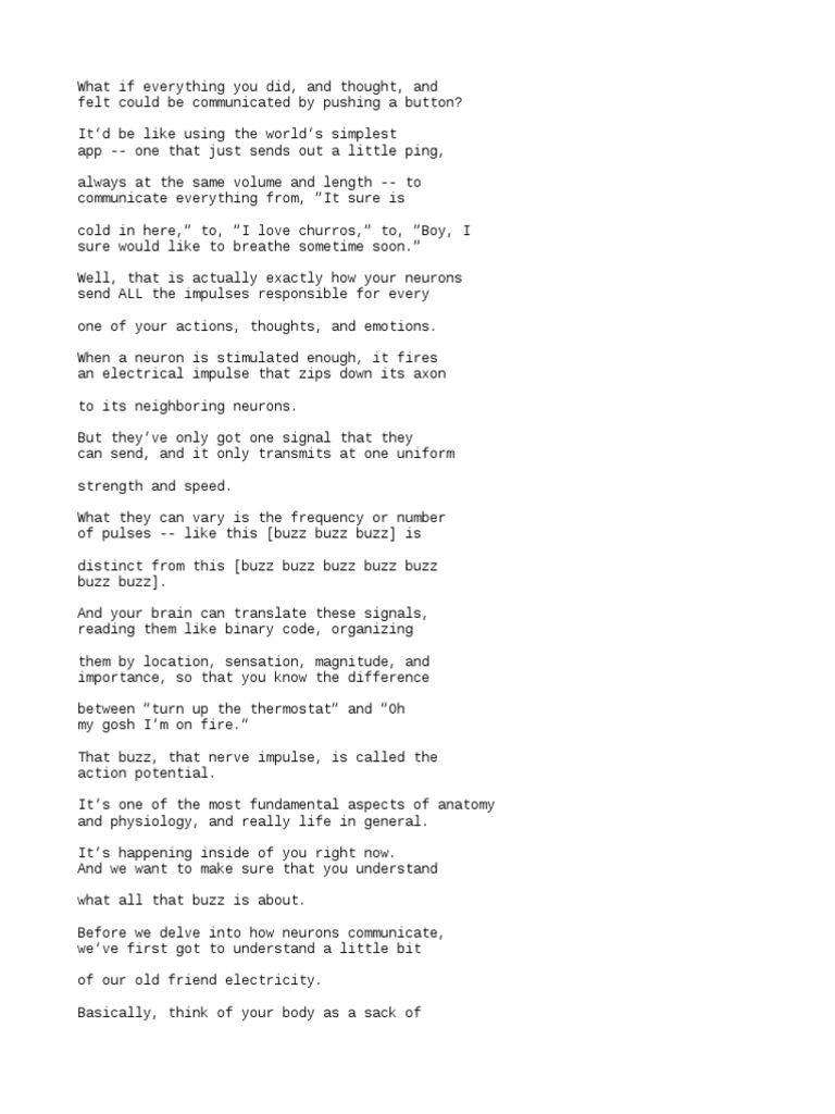 (English) The Nervous System, Part 2 - Action! Potential! - Crash ...