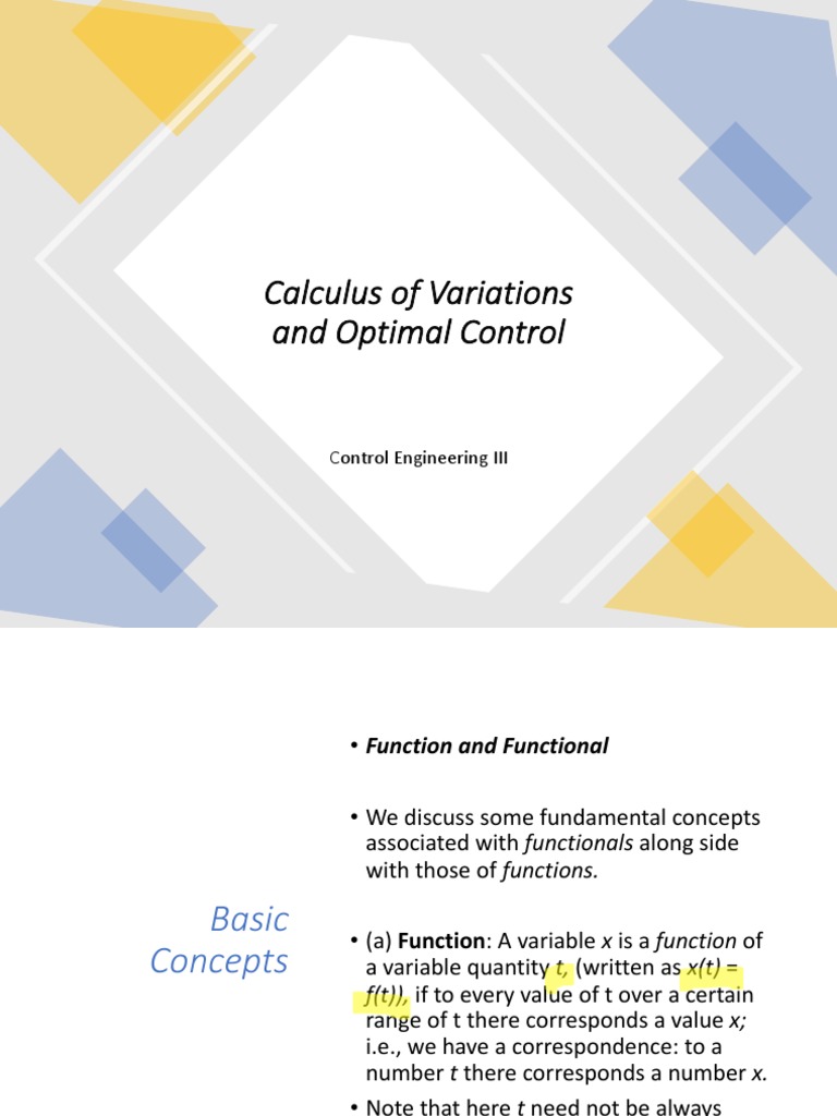 Control Optimo | PDF | Calculus Of Variations | Optimal Control