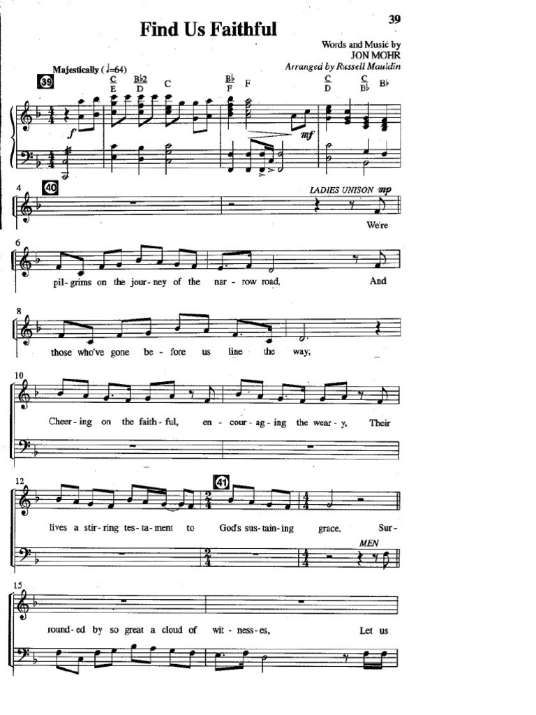 Find Us Faithful - SATB | PDF