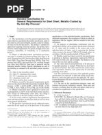 ASTM A924 - A924M - 22a | PDF | Sheet Metal | Engineering Tolerance