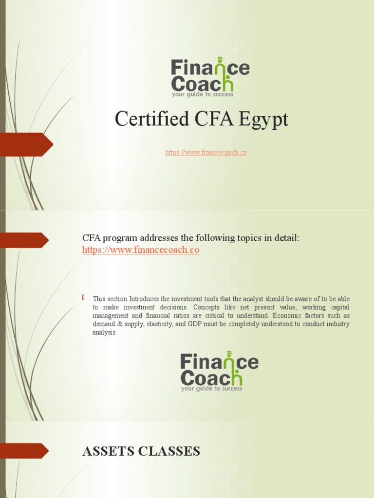 Certified CFA Egypt | PDF | Business | Finance & Money Management