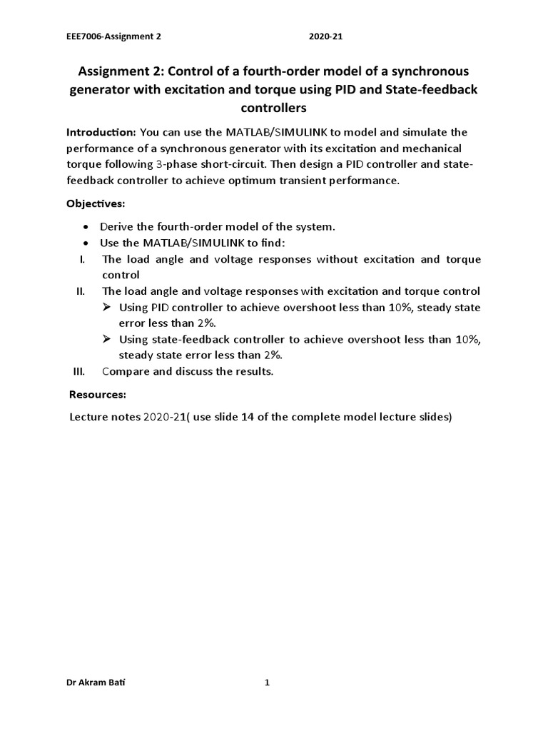 EEE7006-Assignment 2 | PDF