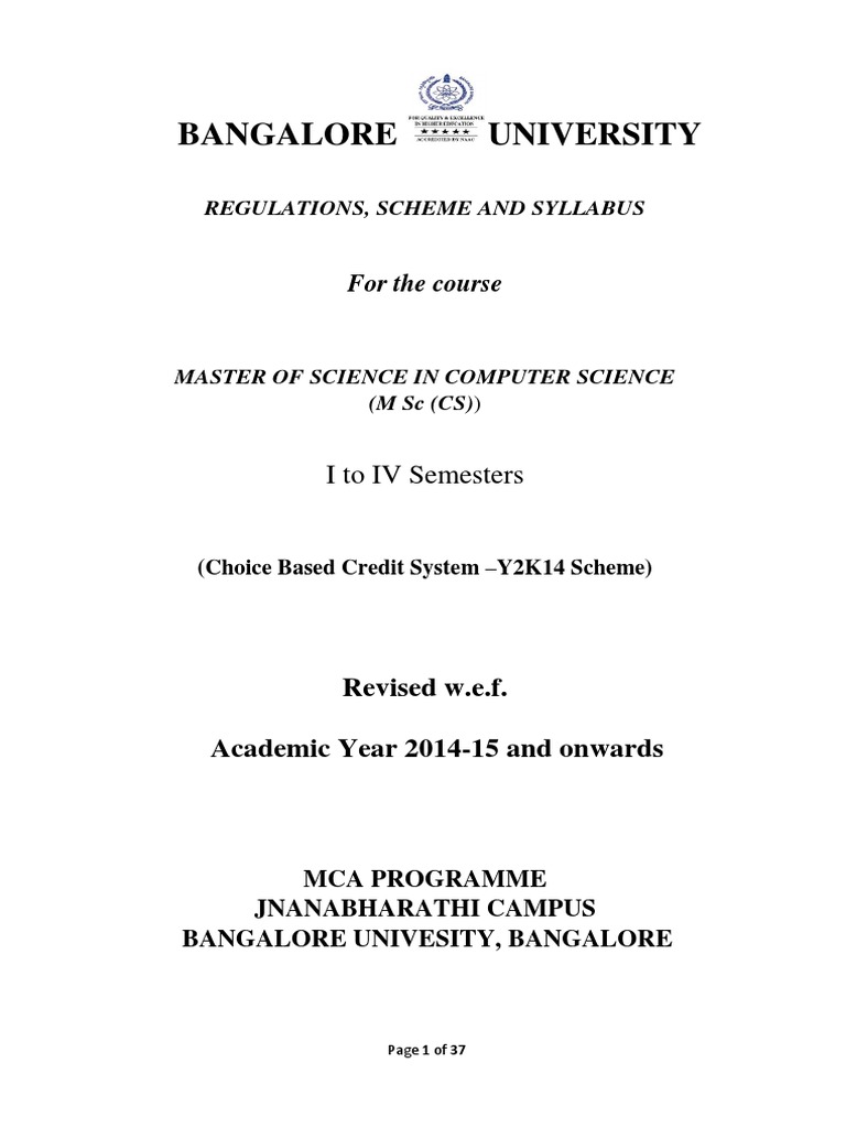 MSC Comp SC Syllabus Cbcs 09072016 | PDF | Computational Complexity Theory | Parallel Computing