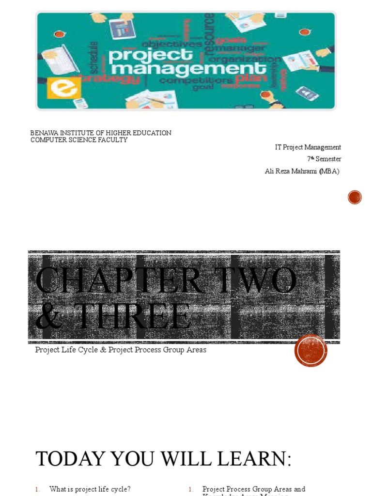 Chapter 2 3 Project Life Cycle Process Group Areas Pdf