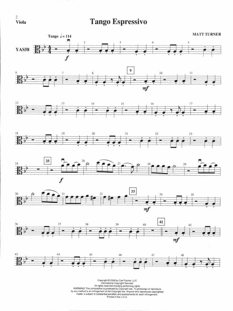 Tango - Viola | PDF