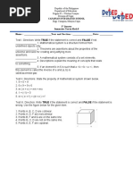 MATH MELCs Grade 8 | PDF | Equations | Quadratic Equation