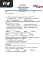 Grade 8 Science 1st Quarter Exam | PDF | Force | Mass