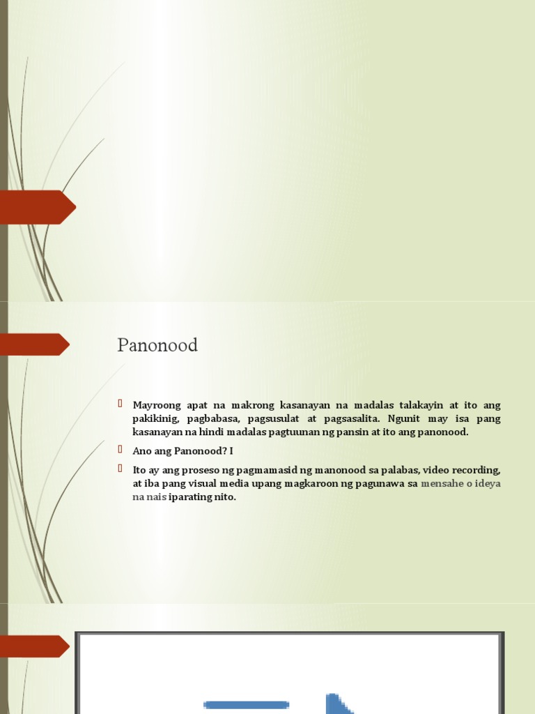 Panonood | PDF