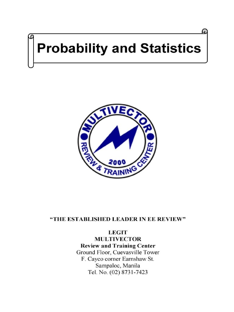 Probability and Statistics | PDF