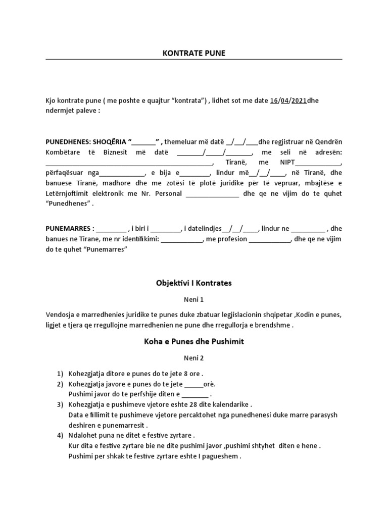 Kontrate Pune | PDF