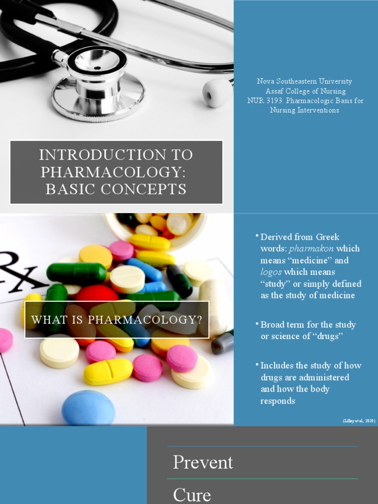 An Introduction to Pharmacology: Key Concepts Regarding Drugs, Their ...