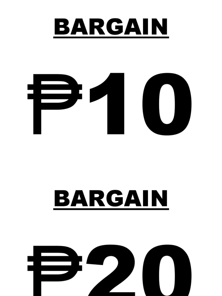 Bargain | PDF