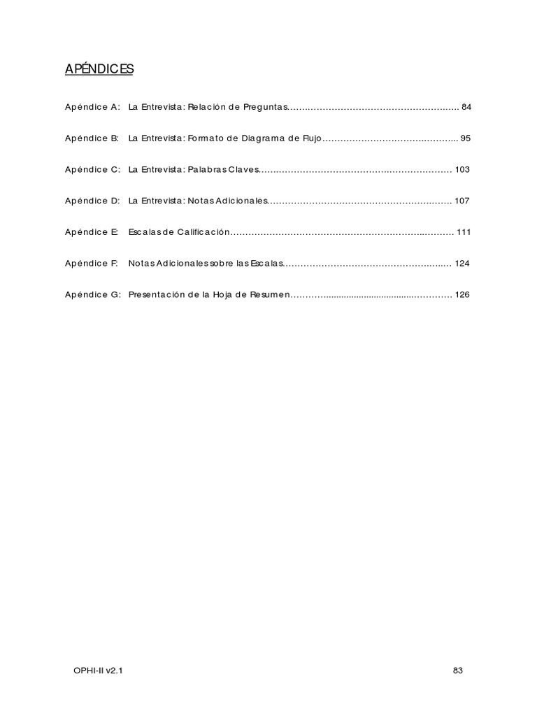 Entrevista Histórica Del Desempeño Ocupacional OPHI-II - Removed | PDF ...