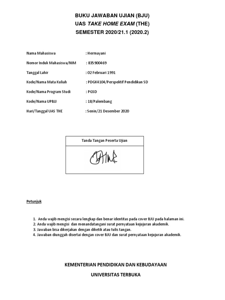 Bju The PDGK4104. Hermayani | PDF | Kesehatan Holistik