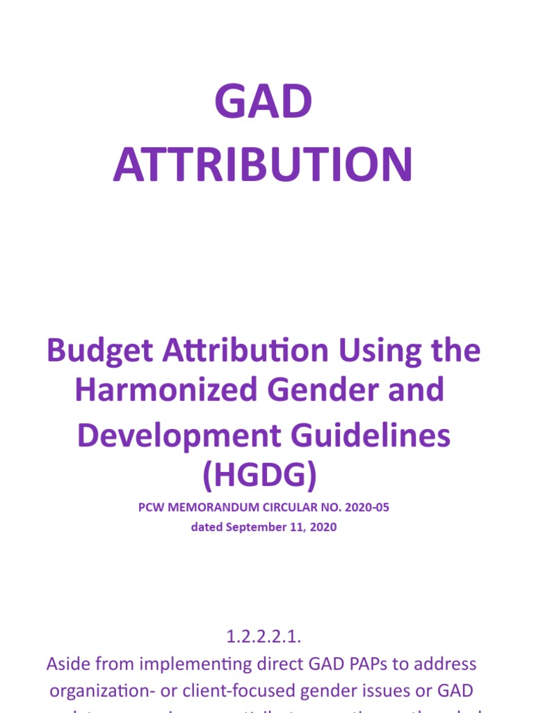4 2021 PPT Gad Attribution | PDF
