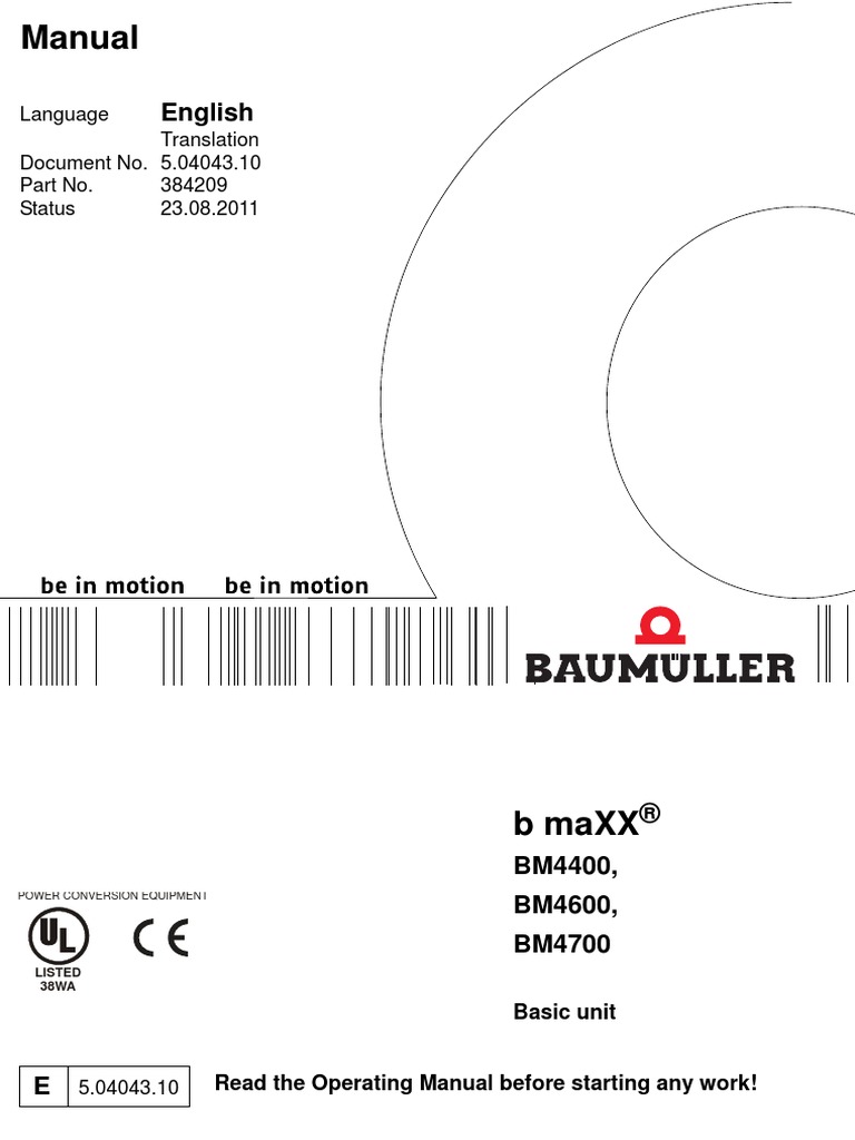 Manual Baumuller | PDF | Electromagnetism | Computer Engineering
