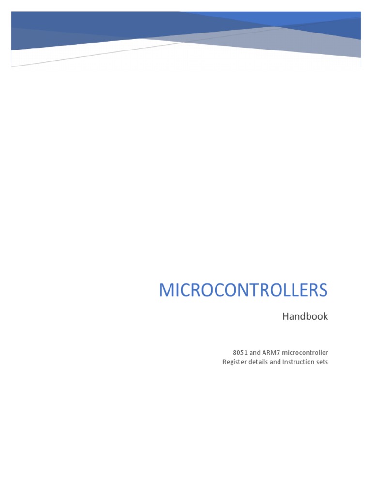 MicroControllers Handbook | PDF | Microcontroller | Arm Architecture