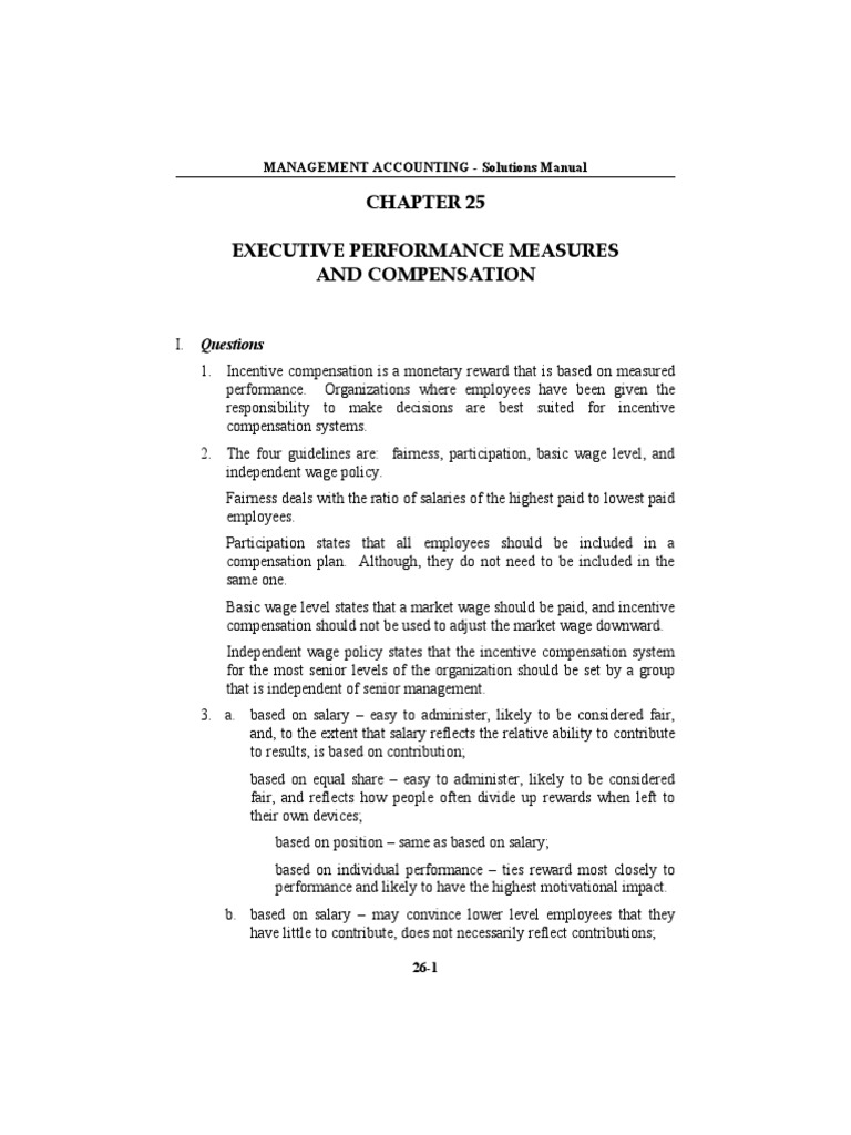 Accounting 3rd Year Solman Chapter 25 | PDF | Salary | Wage