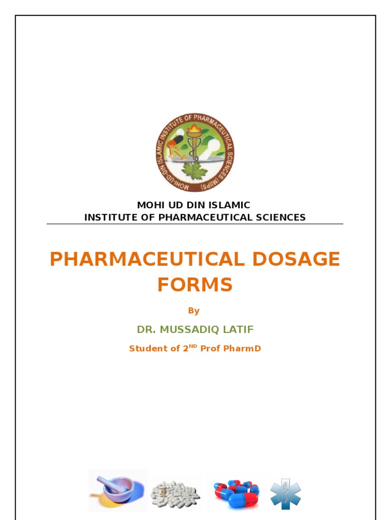 Pharmaceutical Dosage Forms (PDFS) | PDF | Topical Medication ...