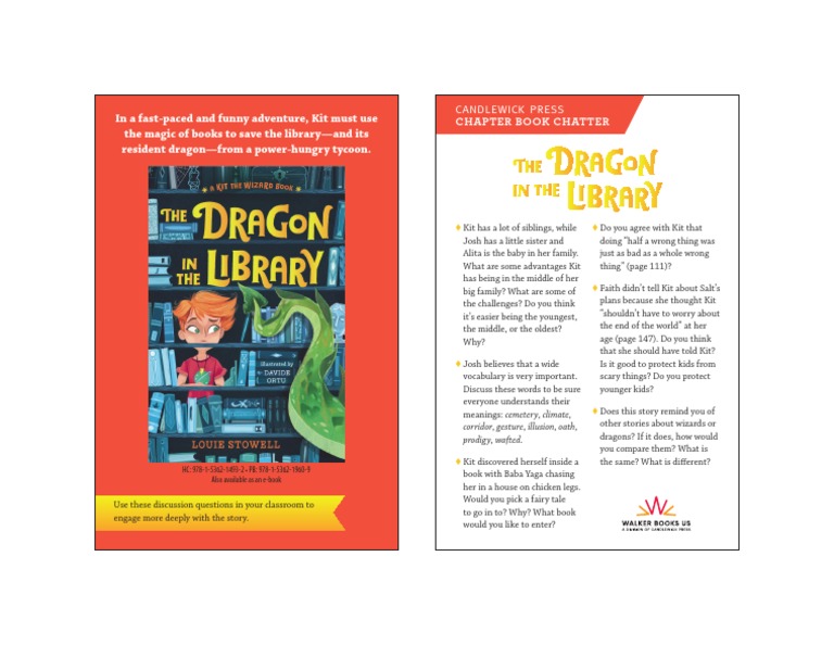The Dragon in The Library Chatter Card | PDF | Books