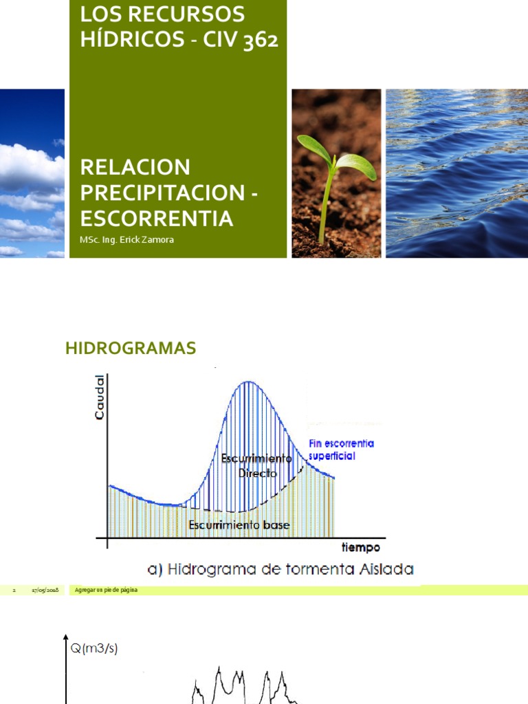 Escurrimiento Hidrogramas | PDF | Precipitación | Hidrología