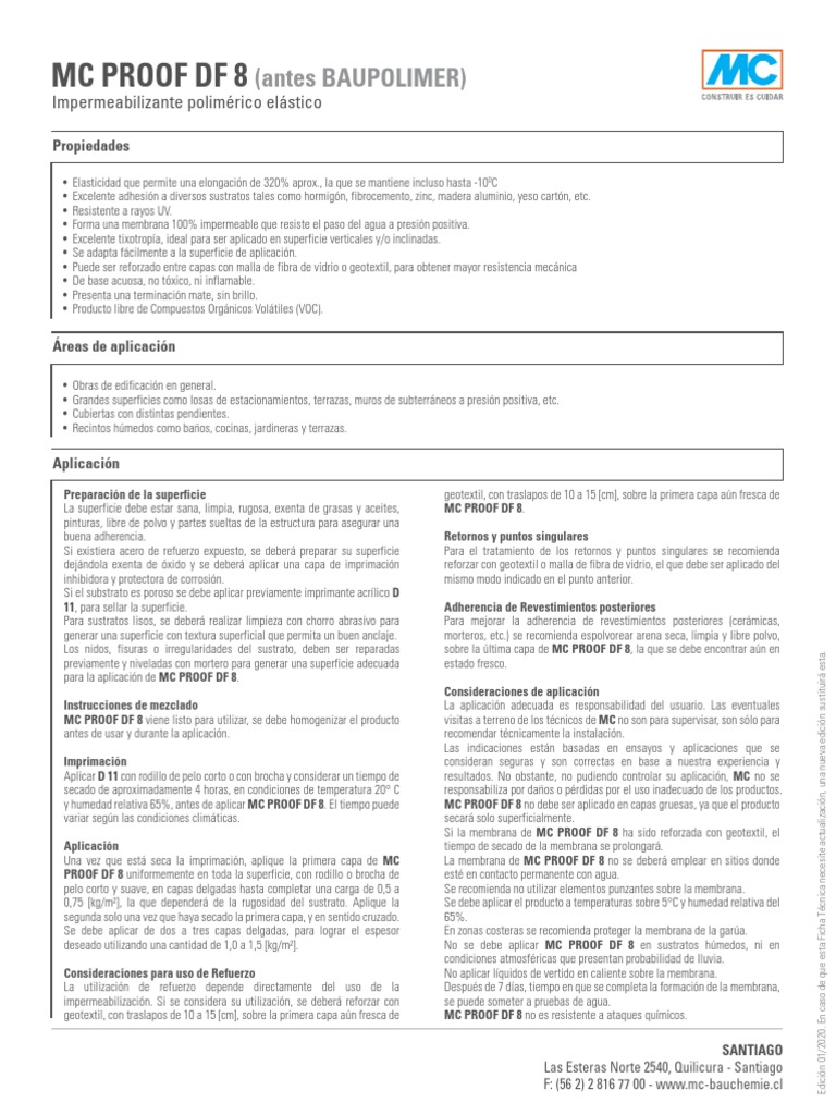 MC Proof DF 8 | PDF | Agua | Química