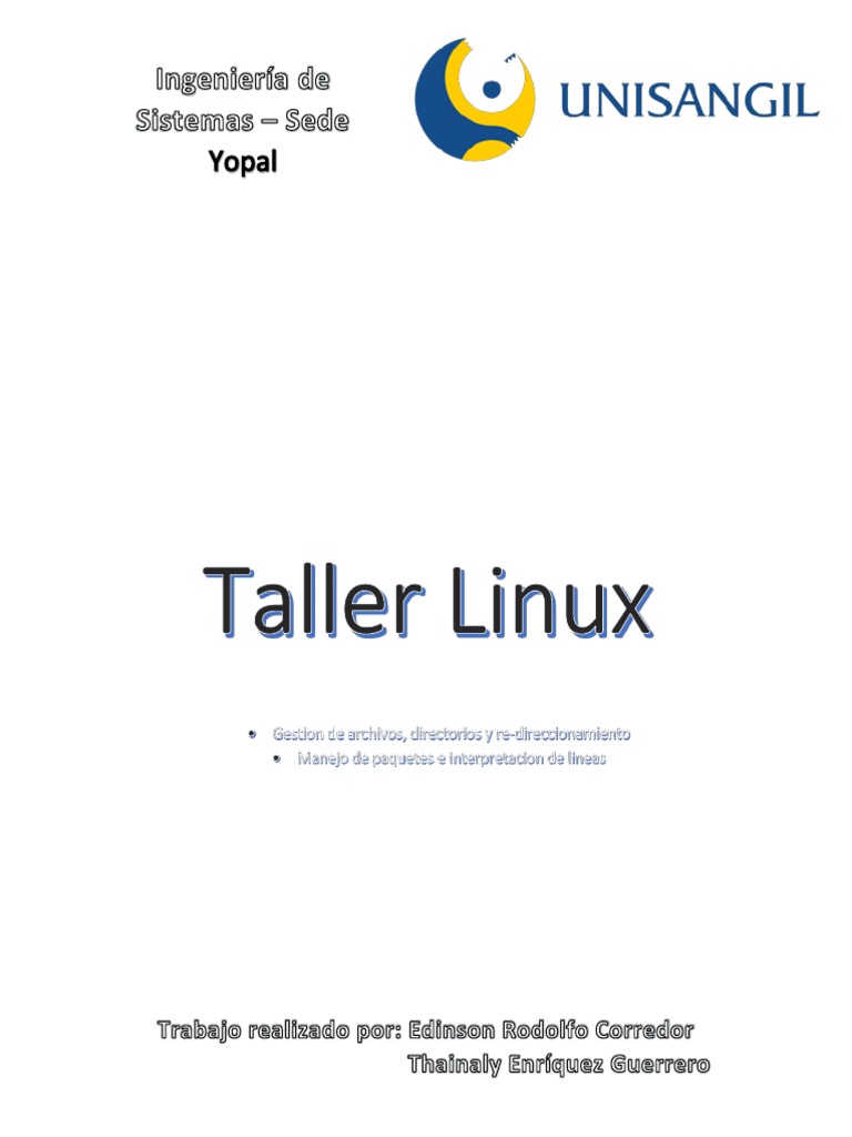 Taller Linux | PDF | Directorio (Computación) | Tecnología de sistema operativo