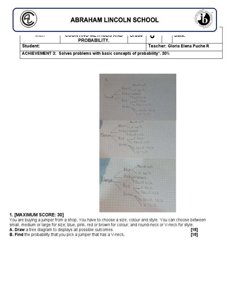 Cumulative Test Counting and Probability | PDF | Career & Growth