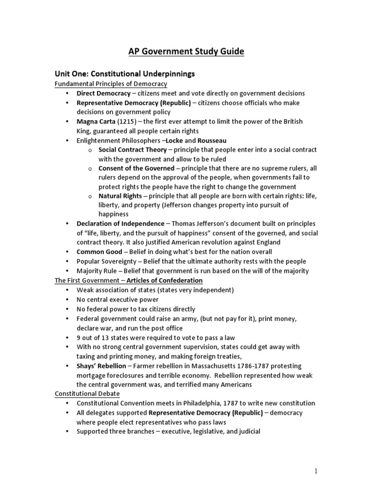 AP Government Constitution Guide | PDF | Committee | U.S. State