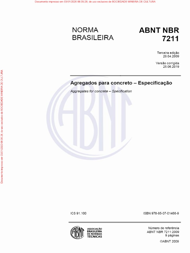 NBR 7211 PDF | PDF