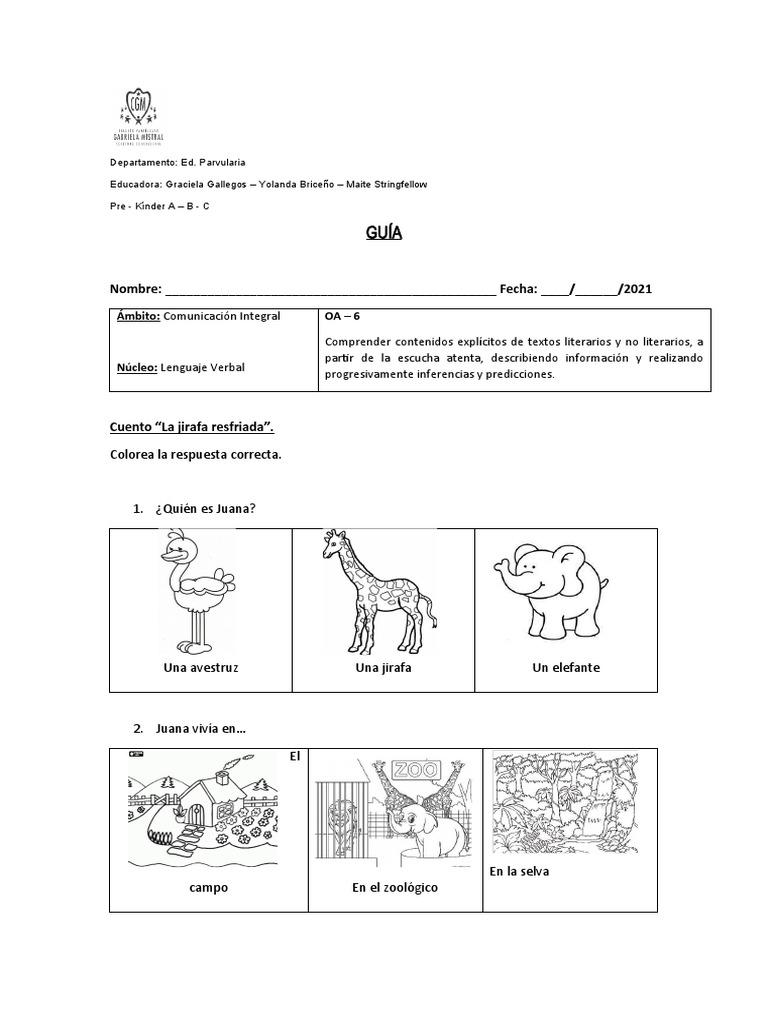 La Jirafa Resfriada | PDF