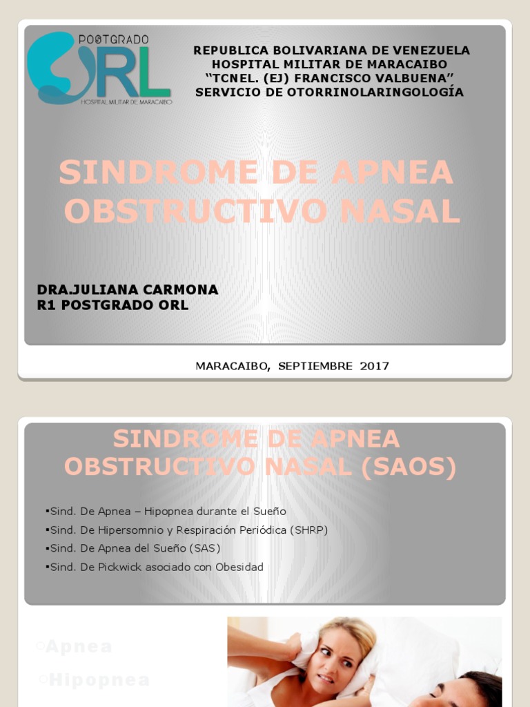 SAOS | PDF | Apnea del sueño | Apnea