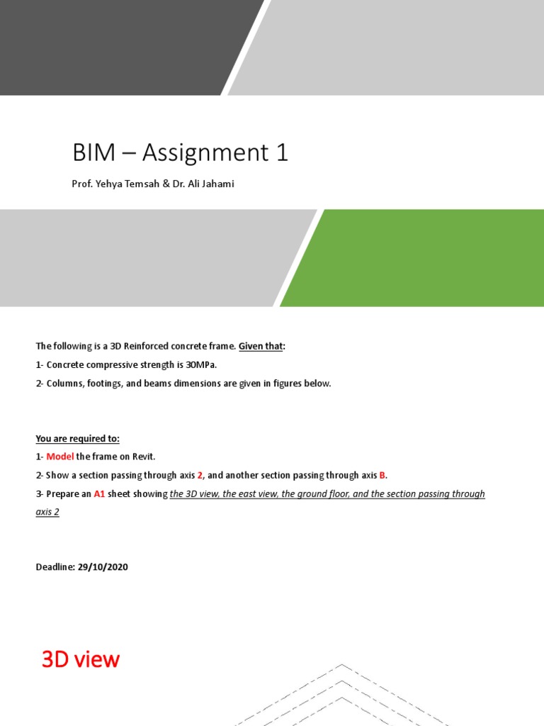BIM - Assignment 1 | PDF