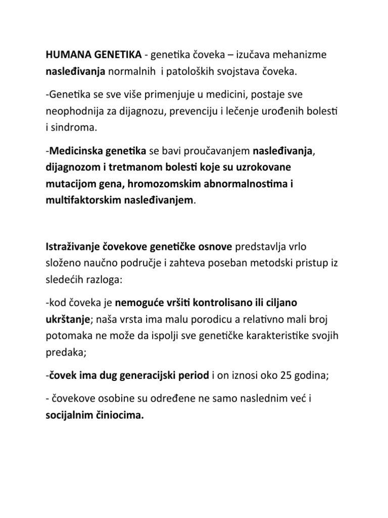 Humana Genetika | PDF