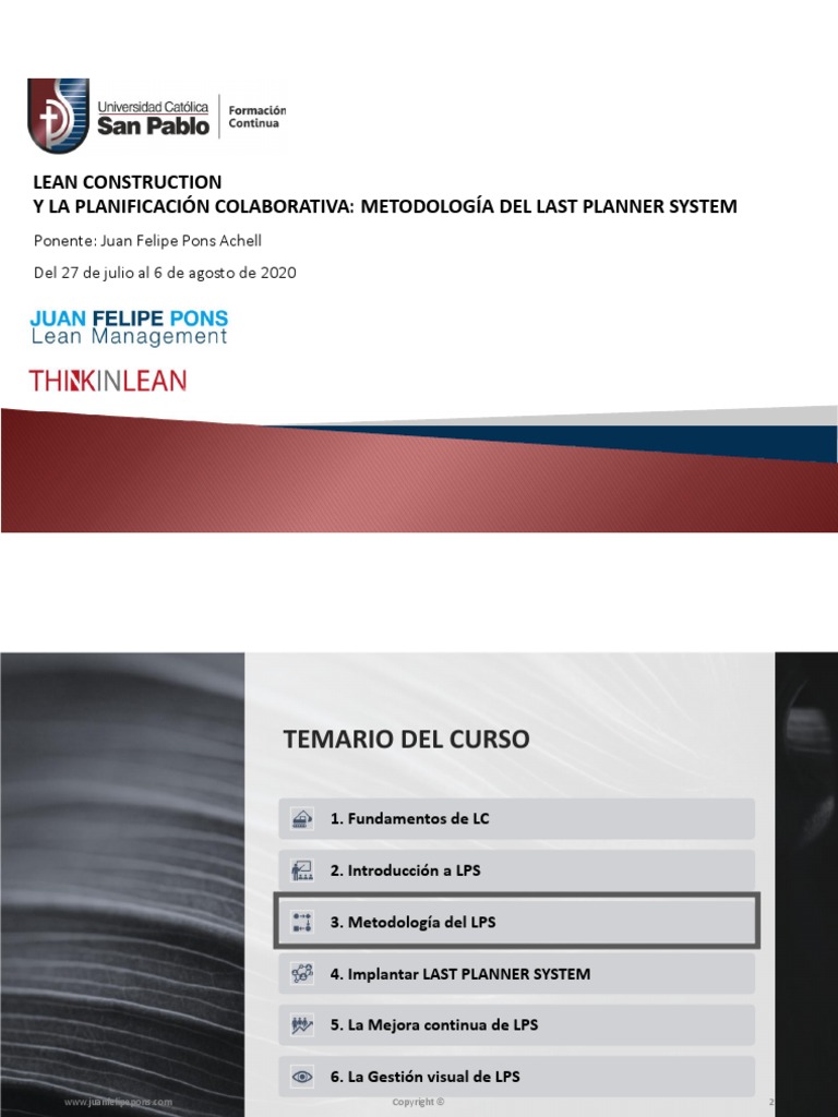 Lean Construction Y La Planificación Colaborativa: Metodología Del Last Planner System | PDF ...