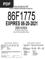 PDF Blank Printable Temporary License Plate Template | PDF | Land ...