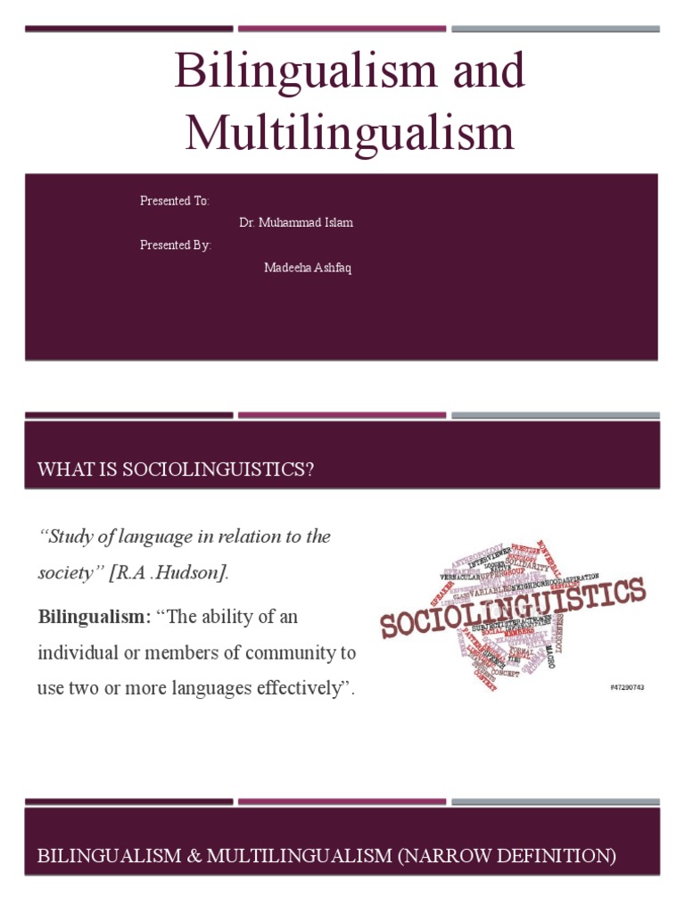 Bilingualism: Definitions and Benefits | PDF | Multilingualism ...