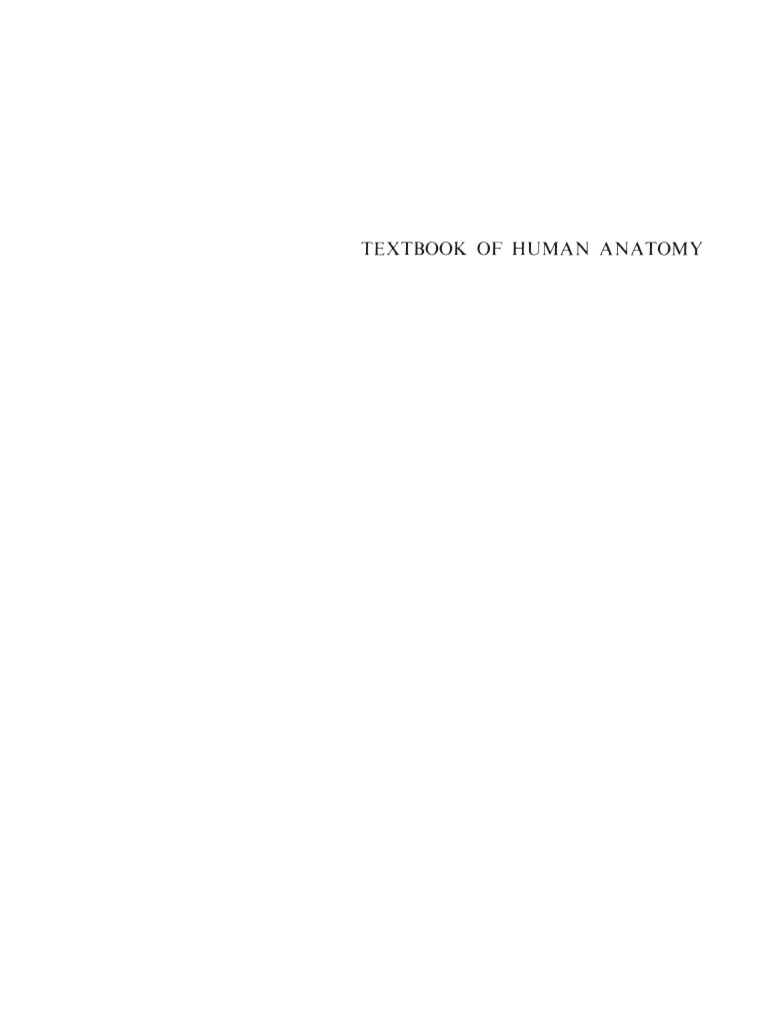Textbook of Human Anatomy | PDF | Pelvis | Vertebral Column
