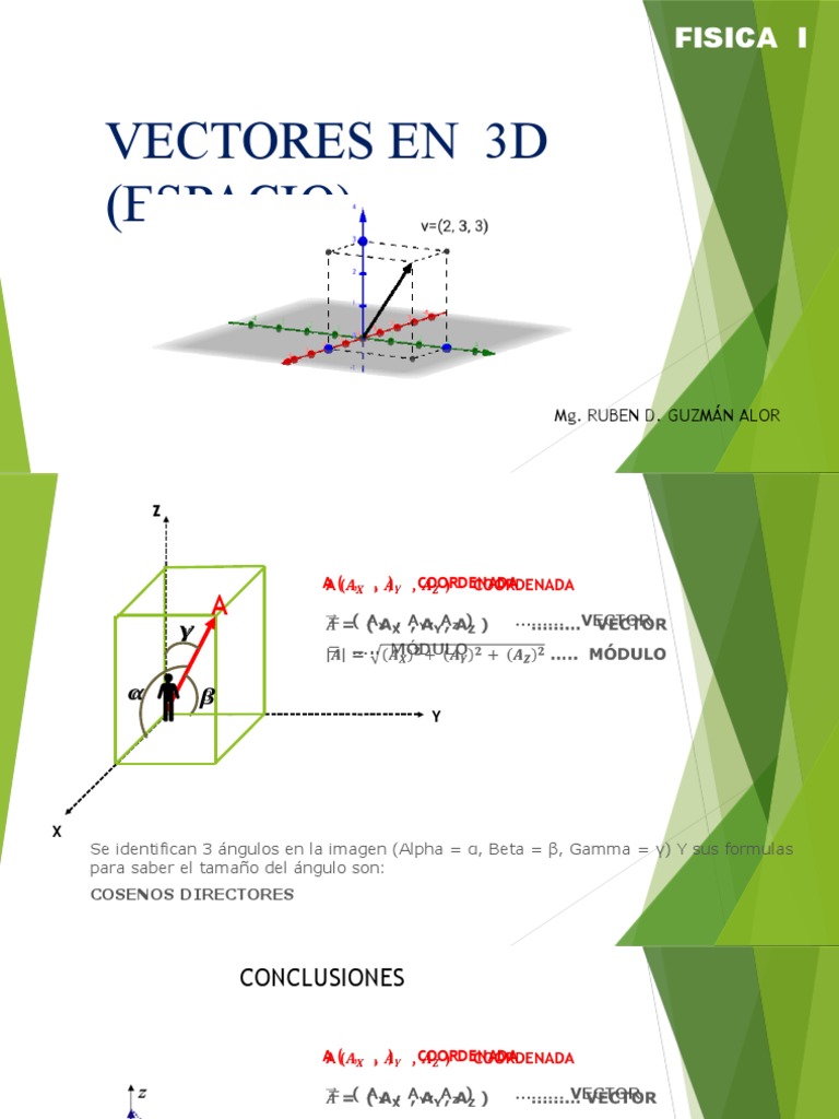 Clase 5 Vectores en 3D - Producto Escalar | PDF | Vector Euclidiano | Álgebra