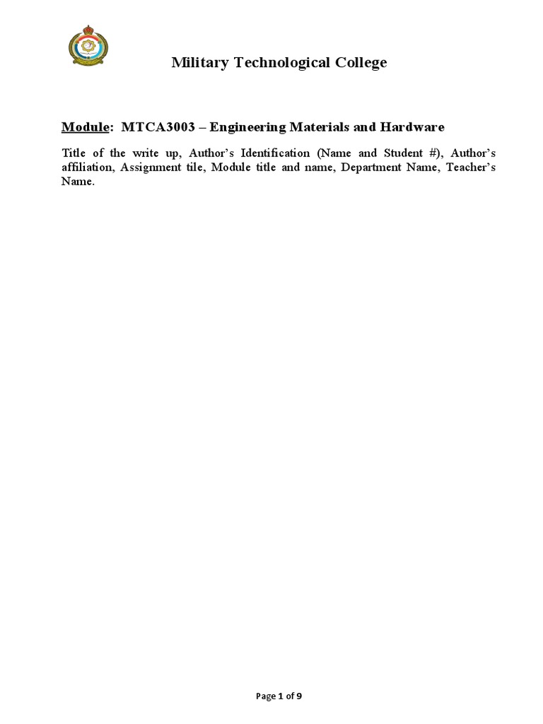 Template For A2 MTCA3003 Aero Updated | PDF | Books | Internet